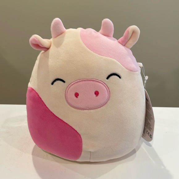 Squishmallows | Other | Nwt 75 Caedyn The Pink Cow Squishmallow | Poshmark